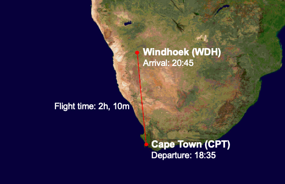 Air Namibia Business Class Review