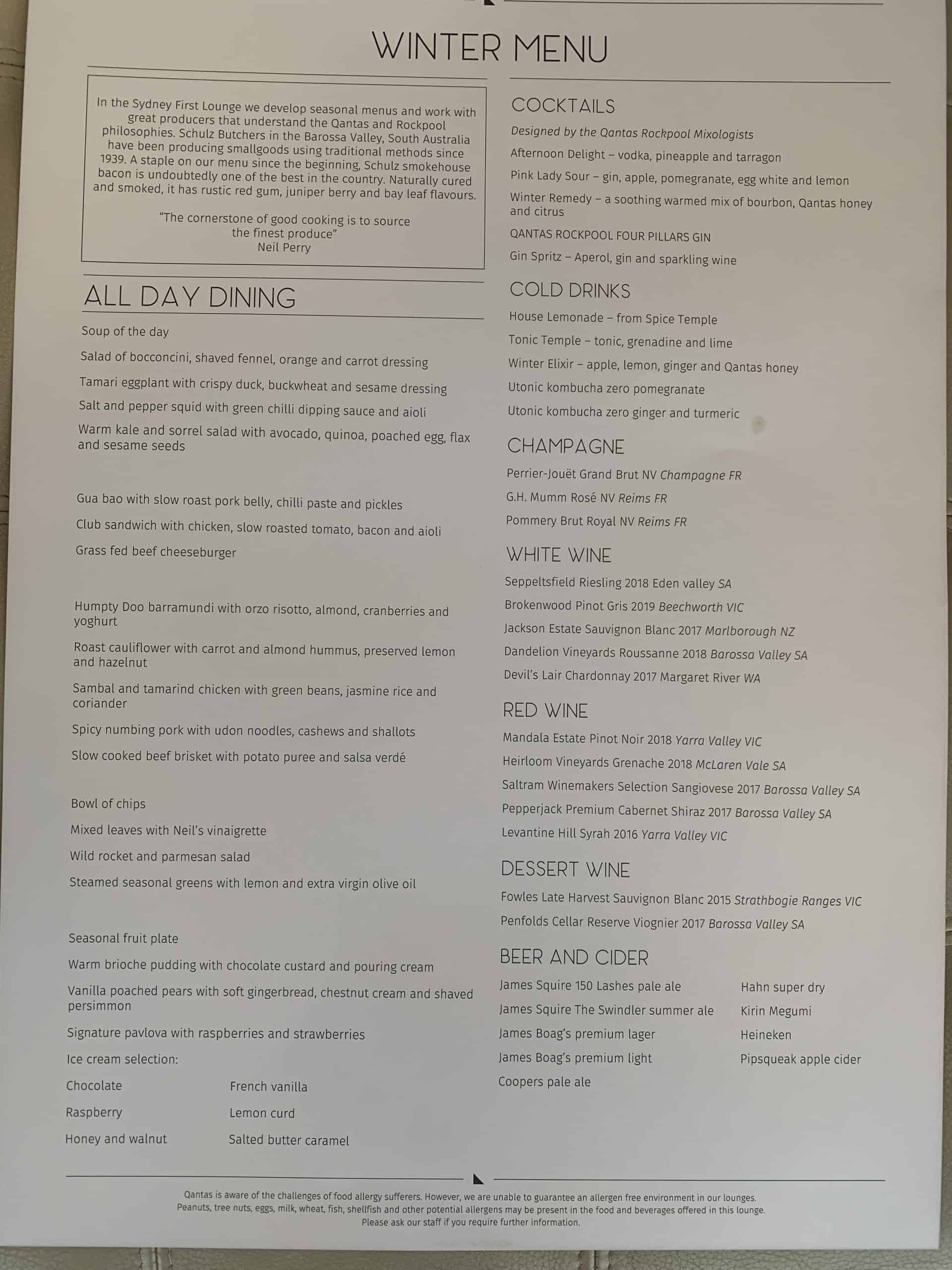 Review: Qantas First Class Lounge in Sydney