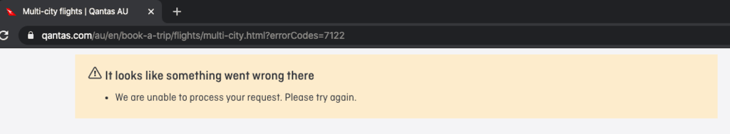 Qantas Website Error Codes (And How to Avoid Them)