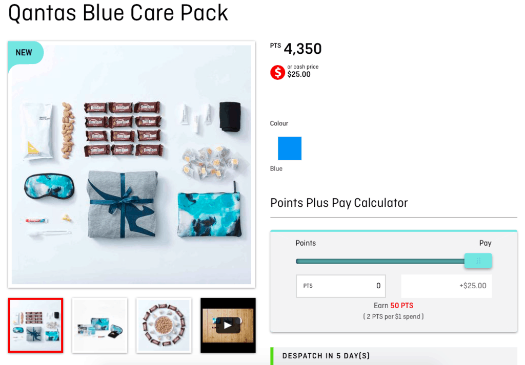 Qantas Selling Care Packs for $25