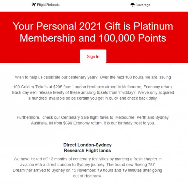Beware of Scam Emails Claiming to Be From Qantas