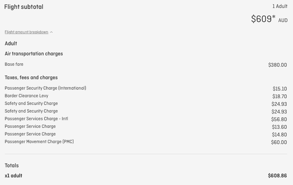 Steep Rise in Australian International Flight Taxes & Charges