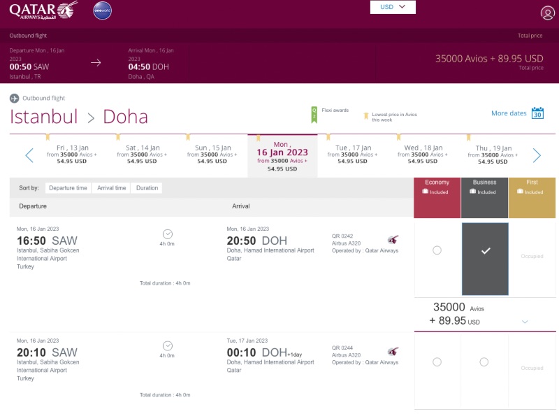 Qatar Airways Rewards: Velocity Members Get Priority over Qantas
