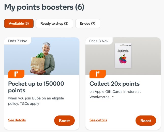 Earn Lots of Coles & Woolworths Bonus Points with Gift Cards