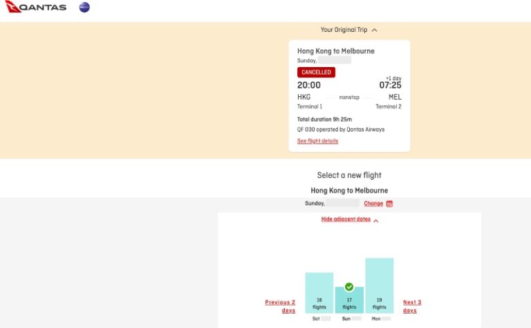 Qantas' New Self-Service Reward Flight Rebooking Tool