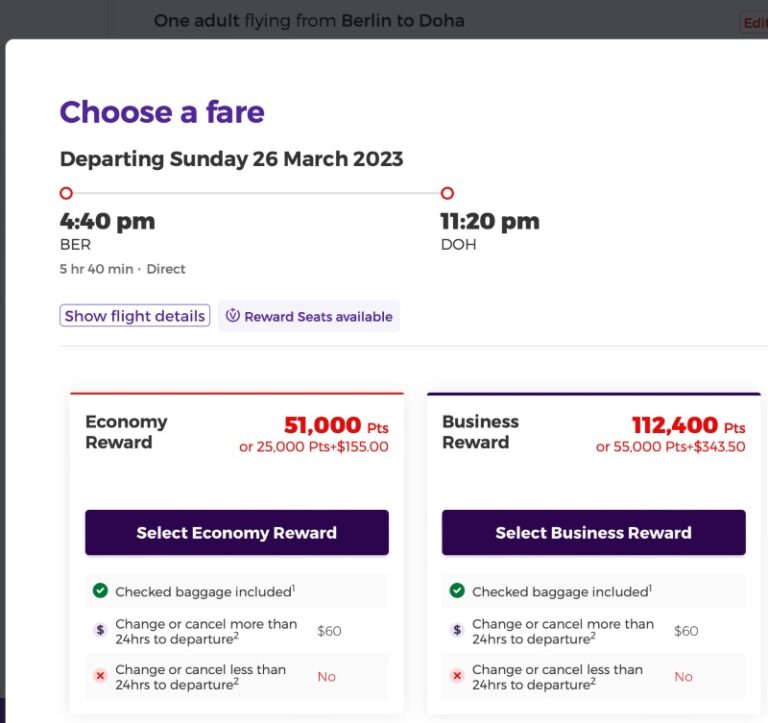 Qantas Flyers Lose Qatar Airways Reward Seat Access