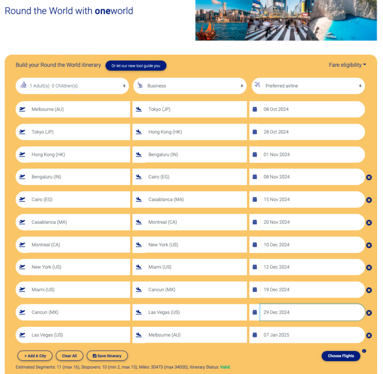 Oneworld Explorer Round-The-World Ticket Guide