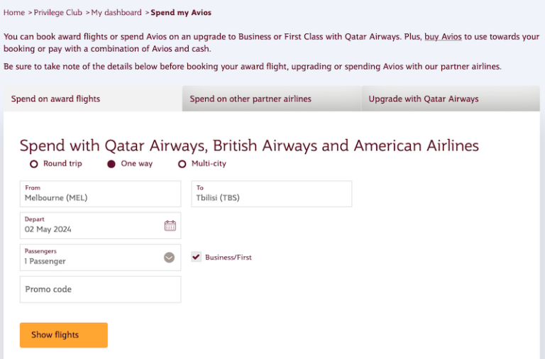 How to Redeem Qatar Airways Avios for Maximum Value