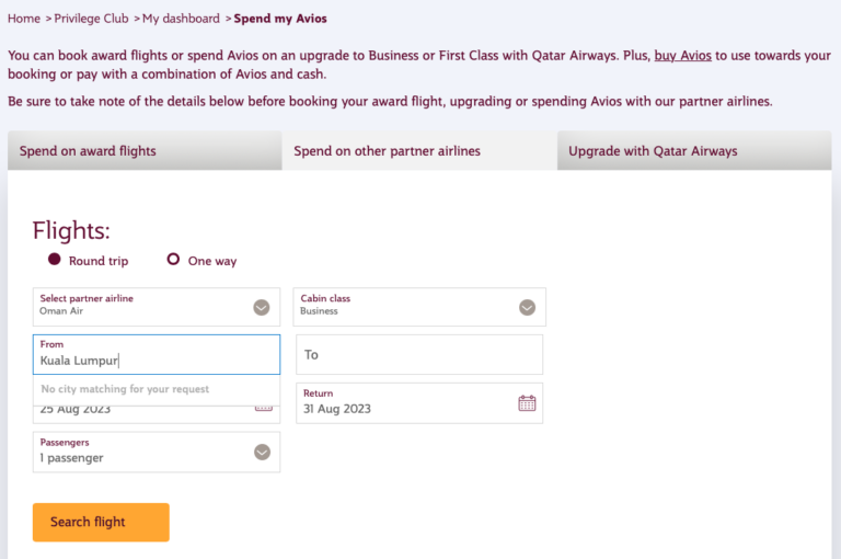 How to Use Qatar Airways Avios