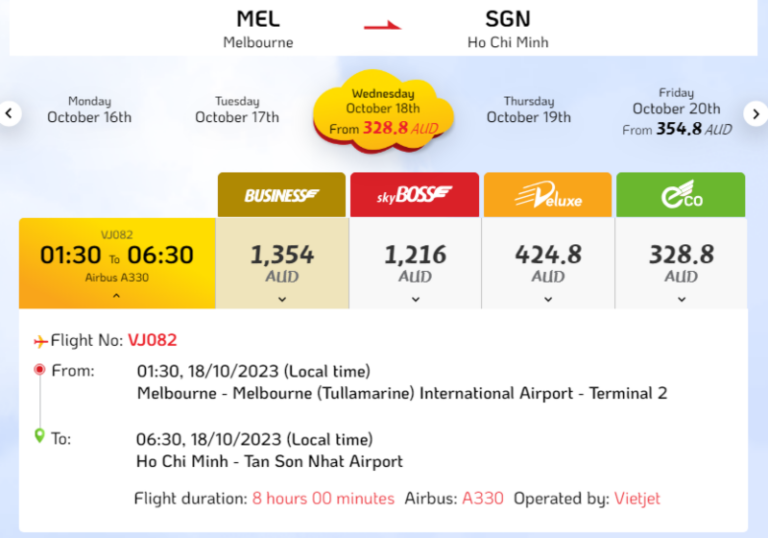 Vietjet Air A330 Economy Class Review (Melbourne-Saigon)