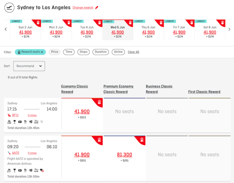 What to Expect on AA72 from Sydney to Los Angeles