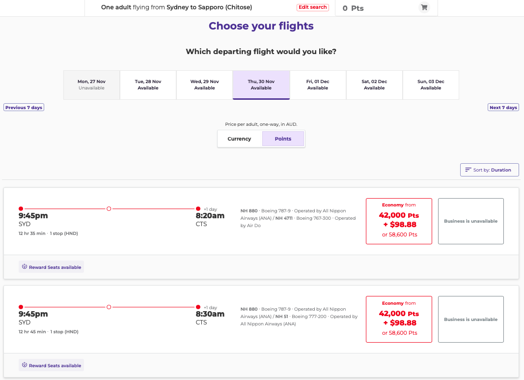 How to Use Velocity Points on All Nippon Airways (ANA)