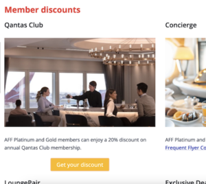 How to Claim the AFF Qantas Club Discount