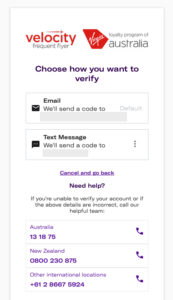 Velocity Frequent Flyer Implements Two-Factor Authentication