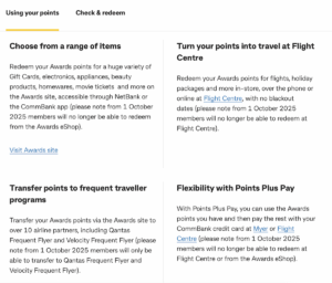 CommBank Awards Cuts Most Points Transfer Partners
